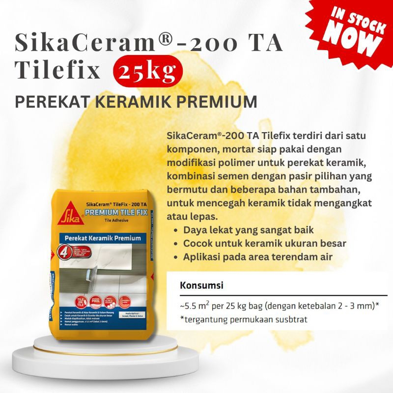 Jual SIKA 200 TA TILEFIX / PEREKAT KERAMIK PREMIUM | Shopee Indonesia