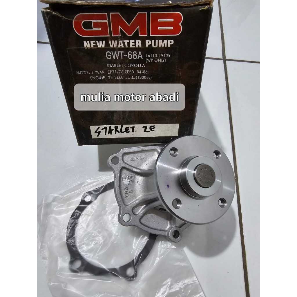 Jual Water pump pompa air Starlet ep71 ep76 Corolla ee80 gmb Japan GWT-68A | Shopee Indonesia