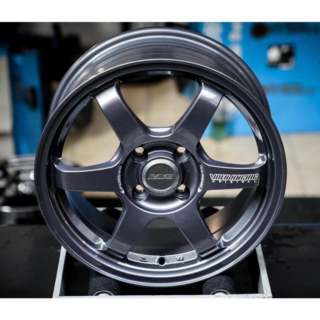 Jual VELG VOLKRAYS TE37 R15" PCD 4x100 LEBAR 6.5 ET 42 WARNA GLOSS DARK GUNMETAL - VELG MOBIL ...
