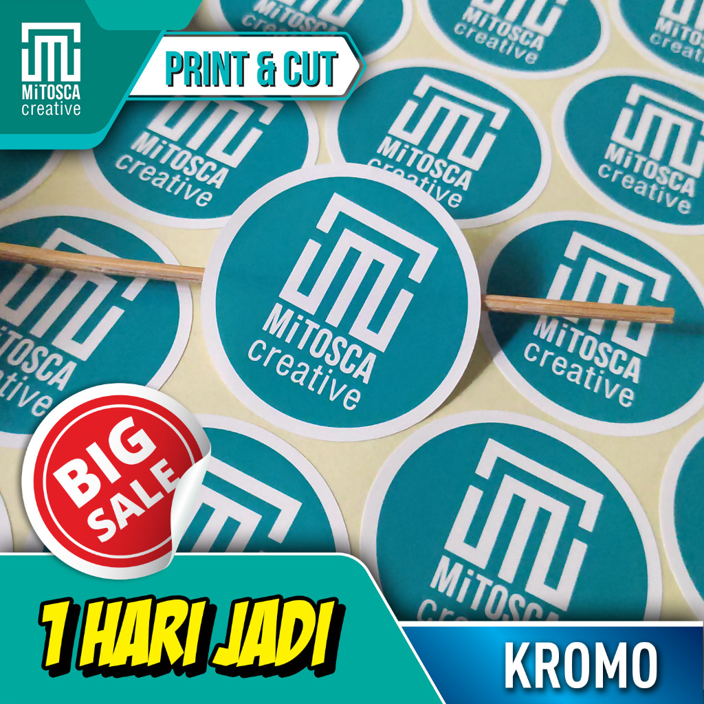Jual Cetak STICKER KROMO A3+ Print + Cutting Kisscut Sesuai Pola Design ...