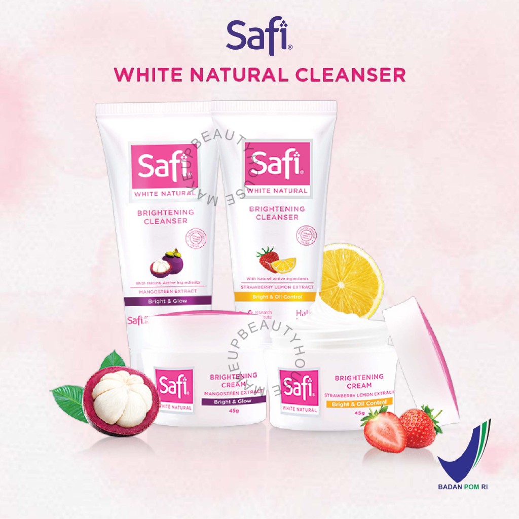Jual SAFI White Natural Brightening Series (Cleanser / Cream ...