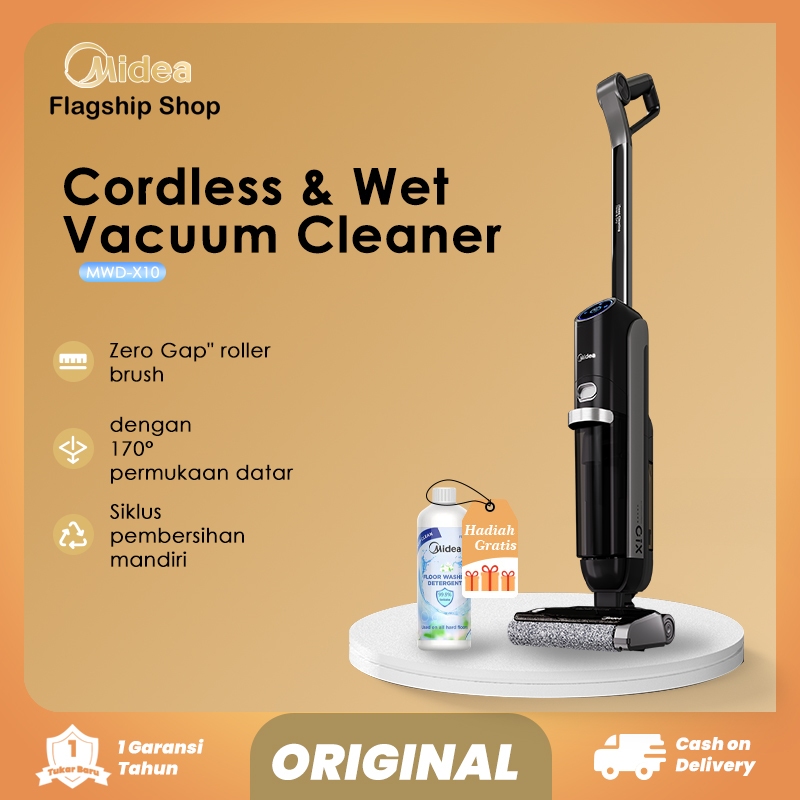 Jual Midea MWD-X10 Wet Dry Cordless Vacuum Cleaner Floor Washer ...