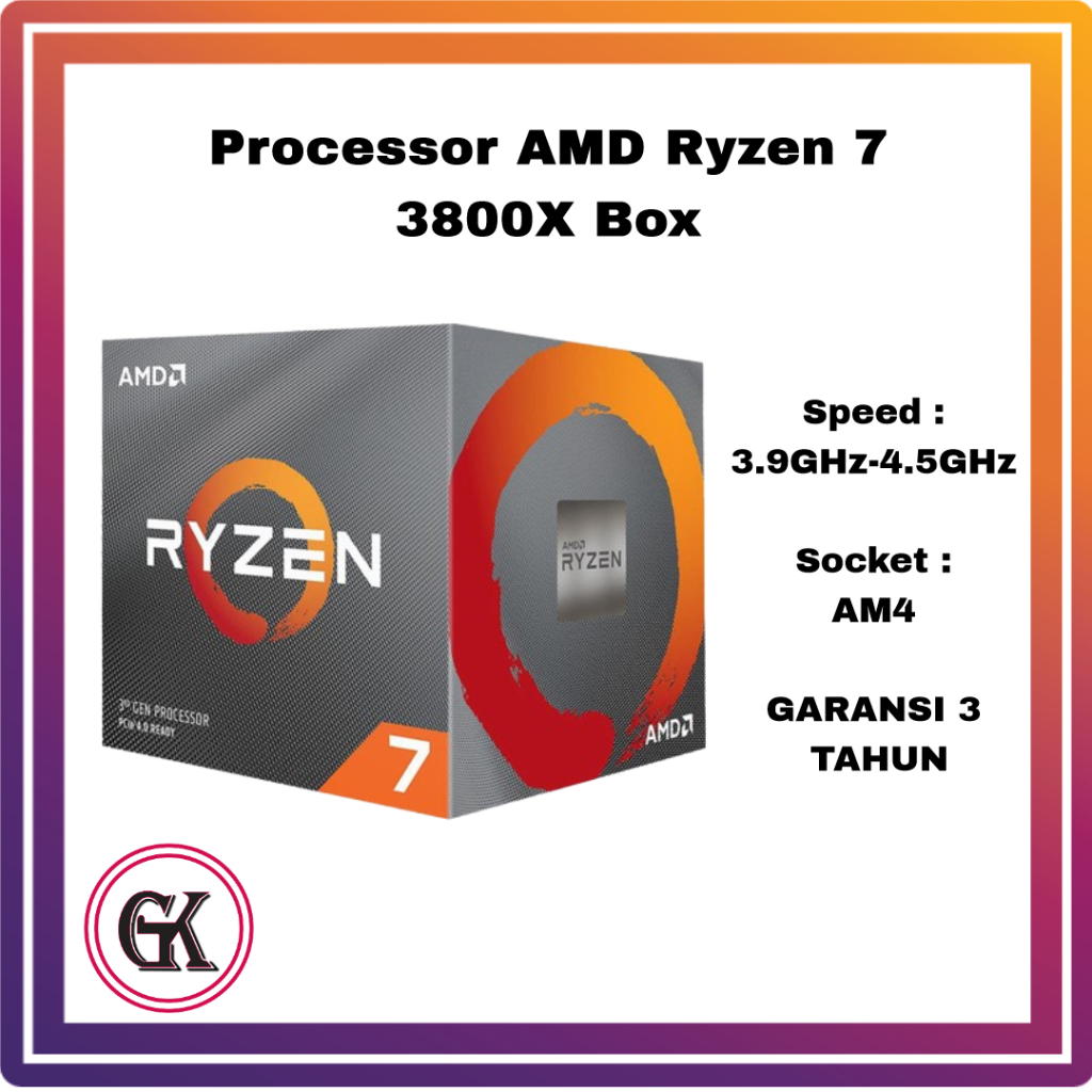 Jual Processor AMD Ryzen 7 3800X Up To 4.5 Ghz Socket AM4 BOX | Shopee ...
