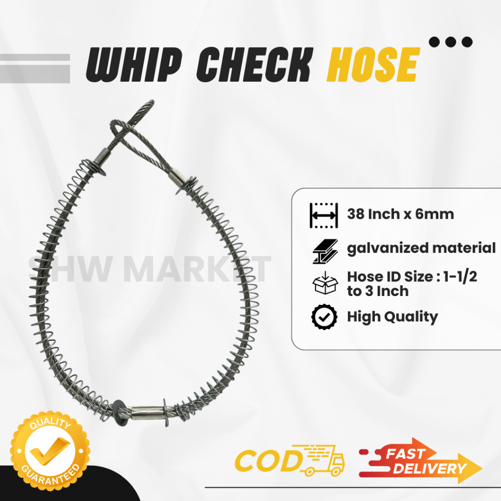 Jual Whip Check Hose / Safety Cable 38” x 6mm - 471 | Shopee Indonesia
