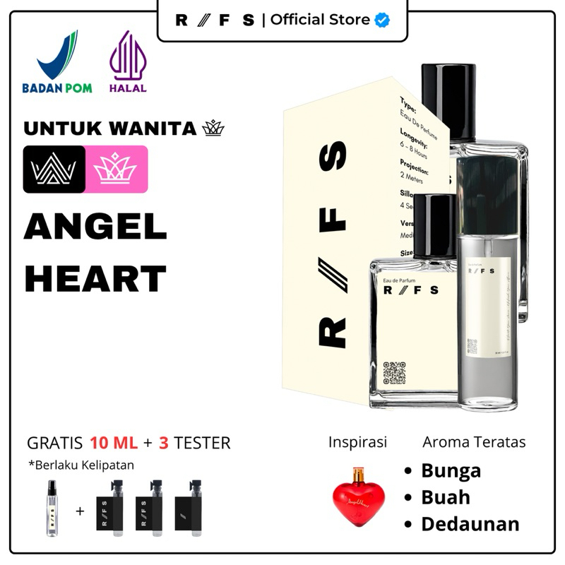Jual RIFS PARFUM - Angel Heart EDP Extrait de Parfume Wanita Tahan Lama ...