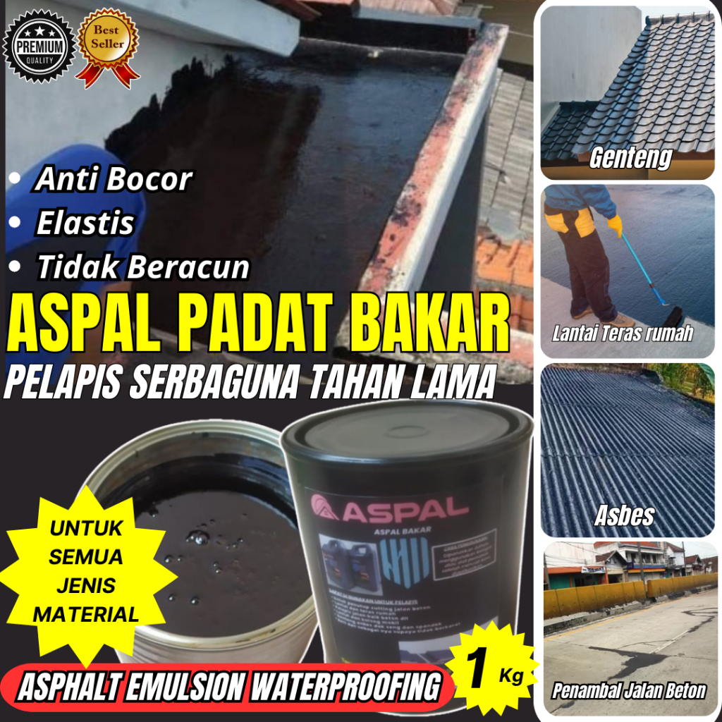 Jual Solusi Kebocoran Asbes Aspal Padat Bakar Anti Bocor Rembes Elastis ...