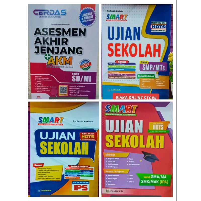 Jual BUKU UJIAN SEKOLAH SMART AKM SD/MI 2023 ARYA DUTA | Shopee Indonesia