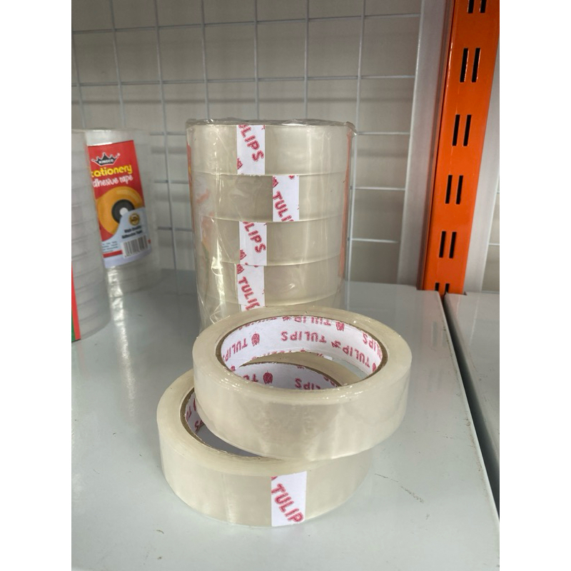 Jual ISOLASI / SELOTIP BENING TULIPS 1/2 inch & 1 inch | Shopee Indonesia