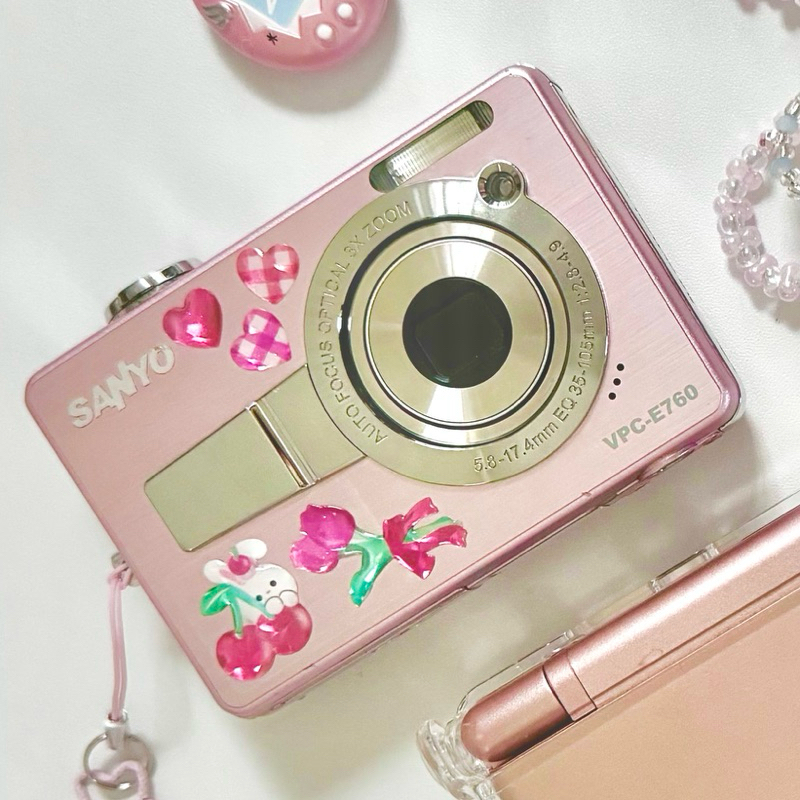 Jual digicam sanyo vpc-e760 pink 7 megapixel pocket camera kamera ...