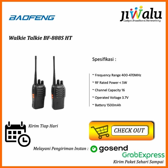 Jual Walkie Talkie Baofeng BF-8888s / BF 888s HT Fullset Original ...
