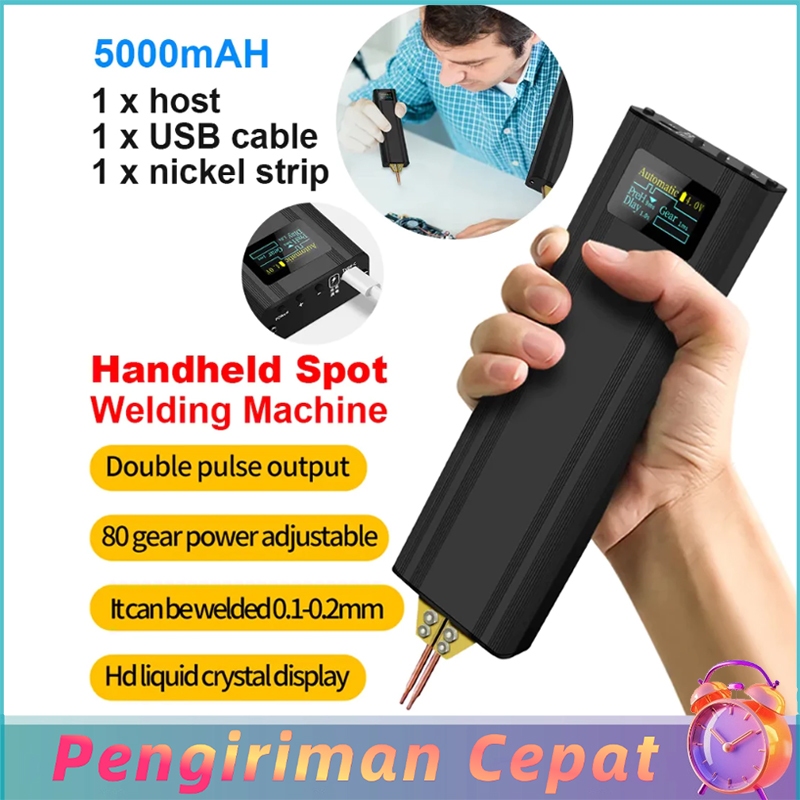 Jual Mesin Las Spot Portable 80 Mode 5000mAh Layar OLED Type-C 5V/2.1A ...