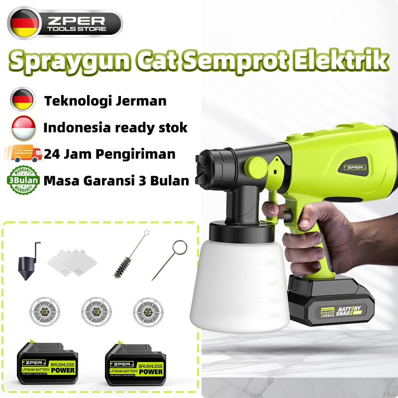 Jual ZPER Spraygun Cat Semprot Electric Spray Gun 800ml Alat Semprot ...