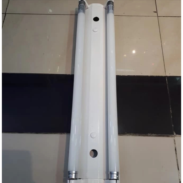 Jual Kap Lampu V LED 2x18 60 cm kap V Shape TL 2 x 18 Set Komplit Led Philips 60cm | Shopee ...