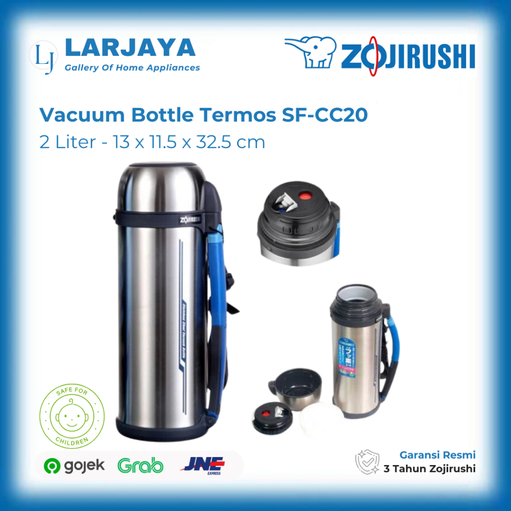 Jual Termos Zojirushi 2 Liter SF-CC20 | Vacuum Bottle Zojirushi 2 Liter | Shopee Indonesia