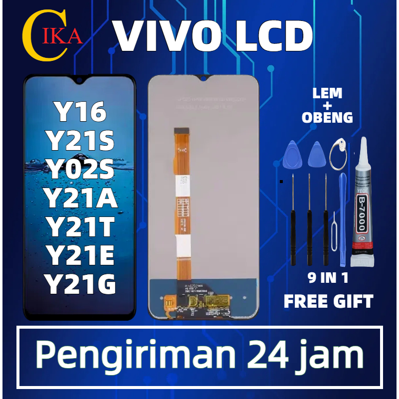 Jual LCD VIVO Y21 2021 / Y21S /Y16 / Y21T / Y02S/ Y21A / Y30 5G ...