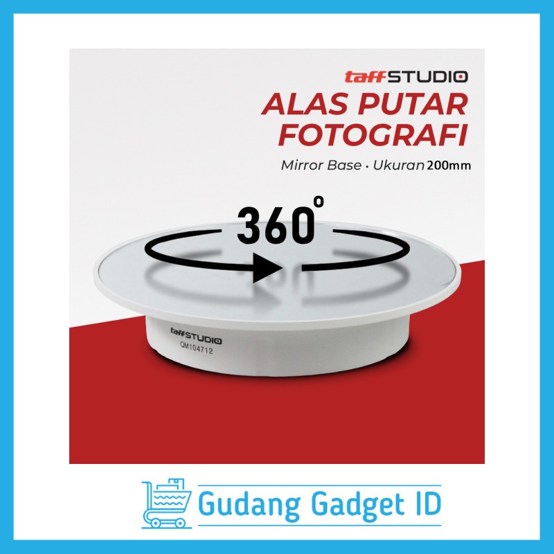 Jual Alas Putar Fotografi Rotating Display Stand Mirror 360 Turntable ...