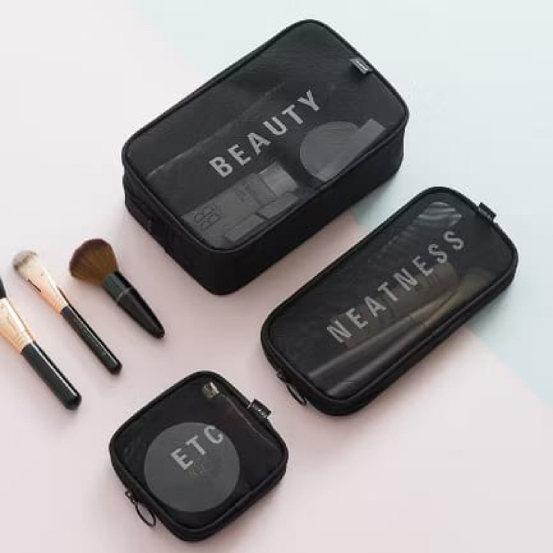 Jual ACC Pouch Jaring Waterproof Pouch Make Up Pouch Kosmetik Cosmetic ...