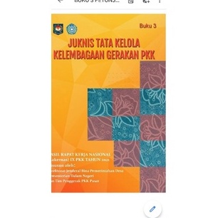 Jual Super an asrilaz juknis tata kelola kelembagaan gerakan PKK buku 3 ...