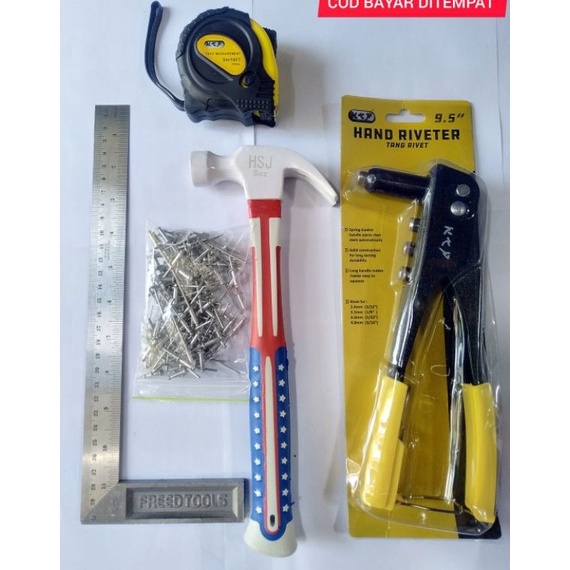 Jual Hadir Sekarang palu kambing 8oz dan tang rivet tembak dan siku ...