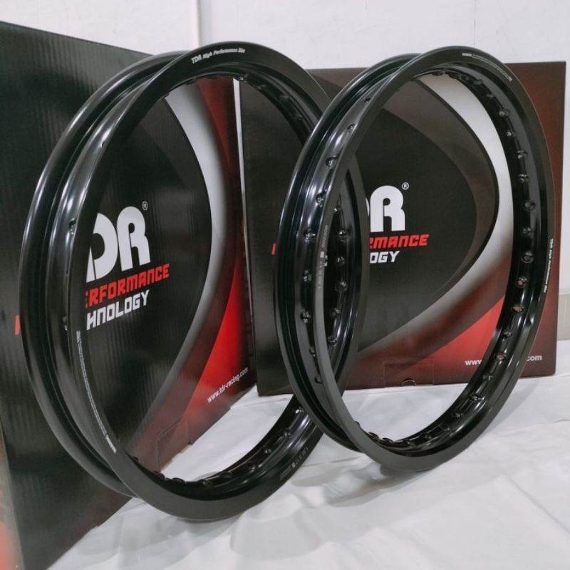 Jual VELG TDR W shape set ukuran 140 160 185 warna hitam glosy | Shopee ...