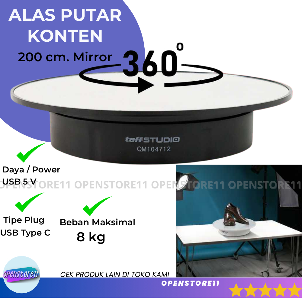 Jual Alas Putar Konten Produk Rotating Display | Shopee Indonesia
