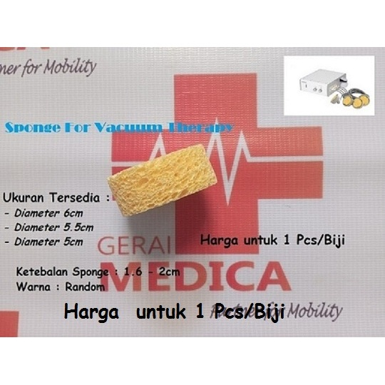 Jual Busa Vacuum / Spon Vacuum / Sponges Vacuum Therapy / Sponges untuk ...