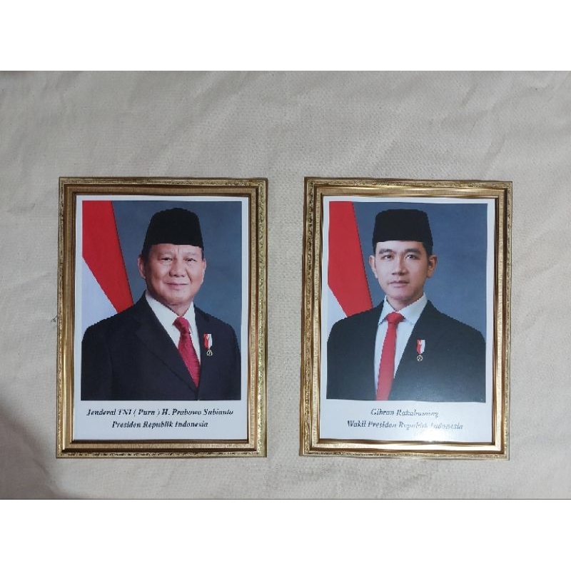 Jual FOTO PRESIDEN DAN WAKIL PRESIDEN TERBARU 2024-2029 PRABOWO & GIBRAN | Shopee Indonesia