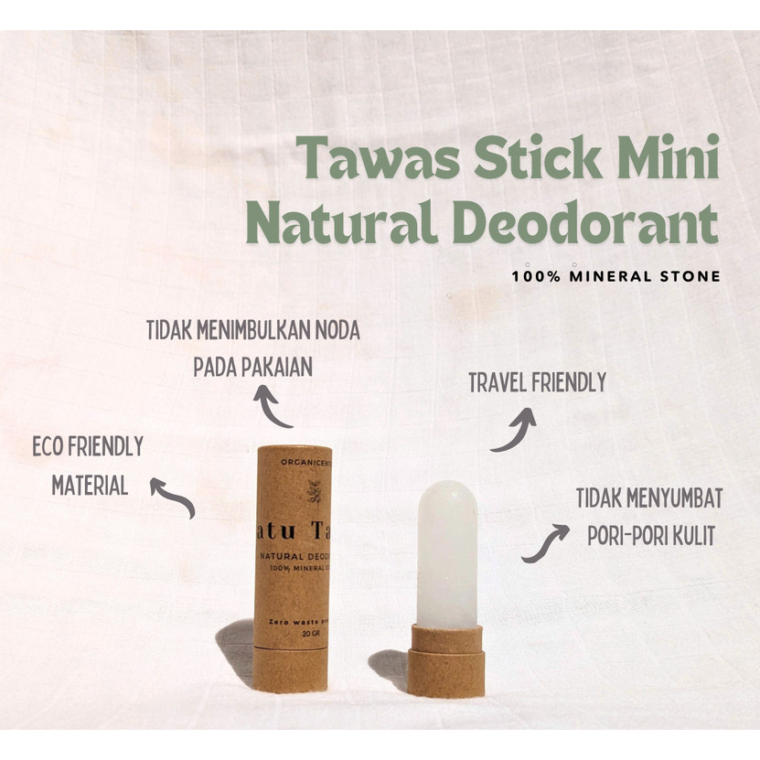 Jual Deodoran Batu Tawas Stick Mini Travel Friendly Natural Alami Alum ...
