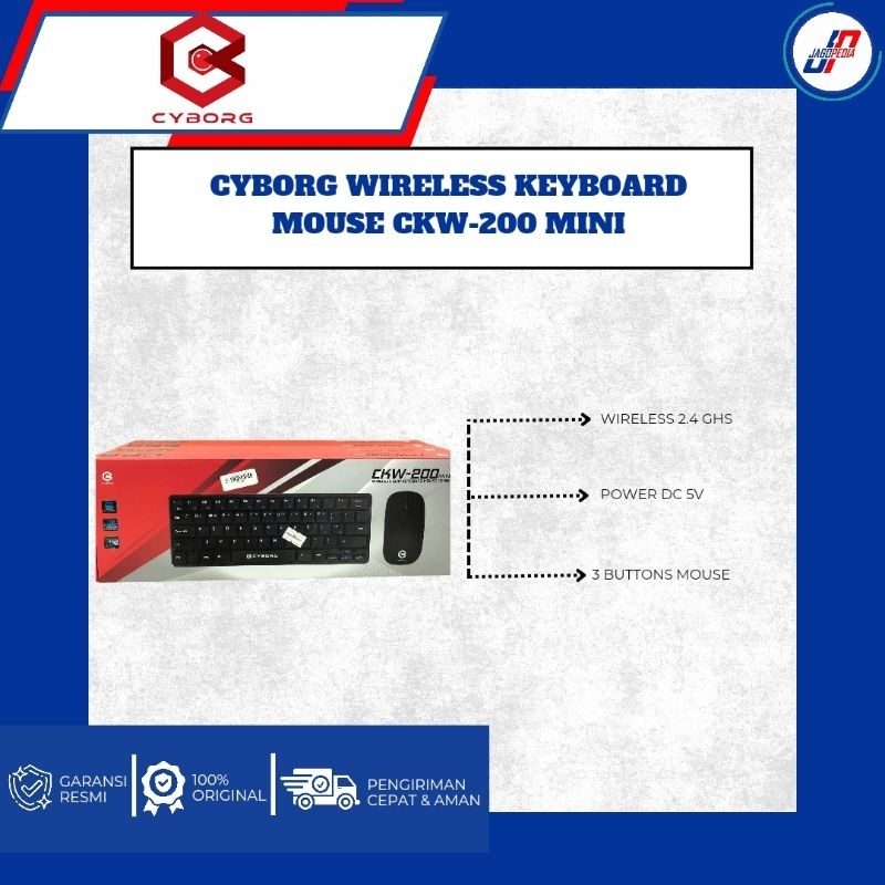 Jual Cyborg Wireless Keyboard Mouse | Shopee Indonesia