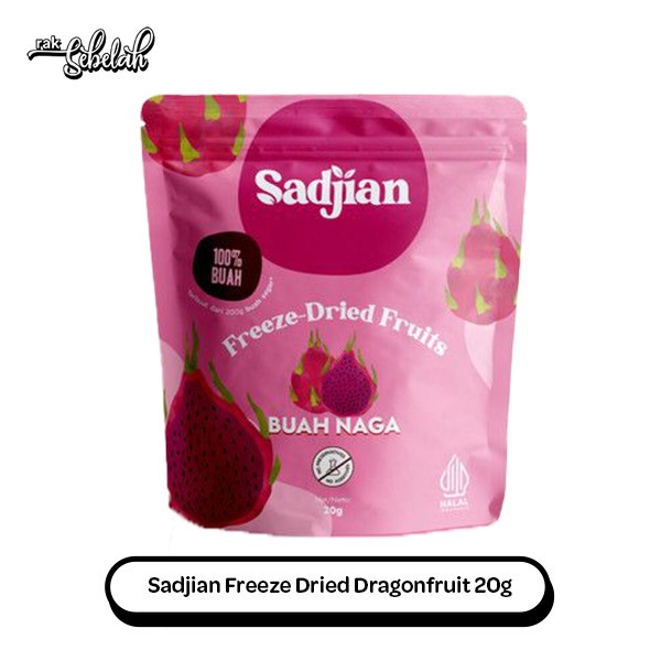Jual Sadjian Freeze Dried Dragonfruit 20g Cemilan Buah Naga Kering No Sugar ORIGINAL | Shopee ...