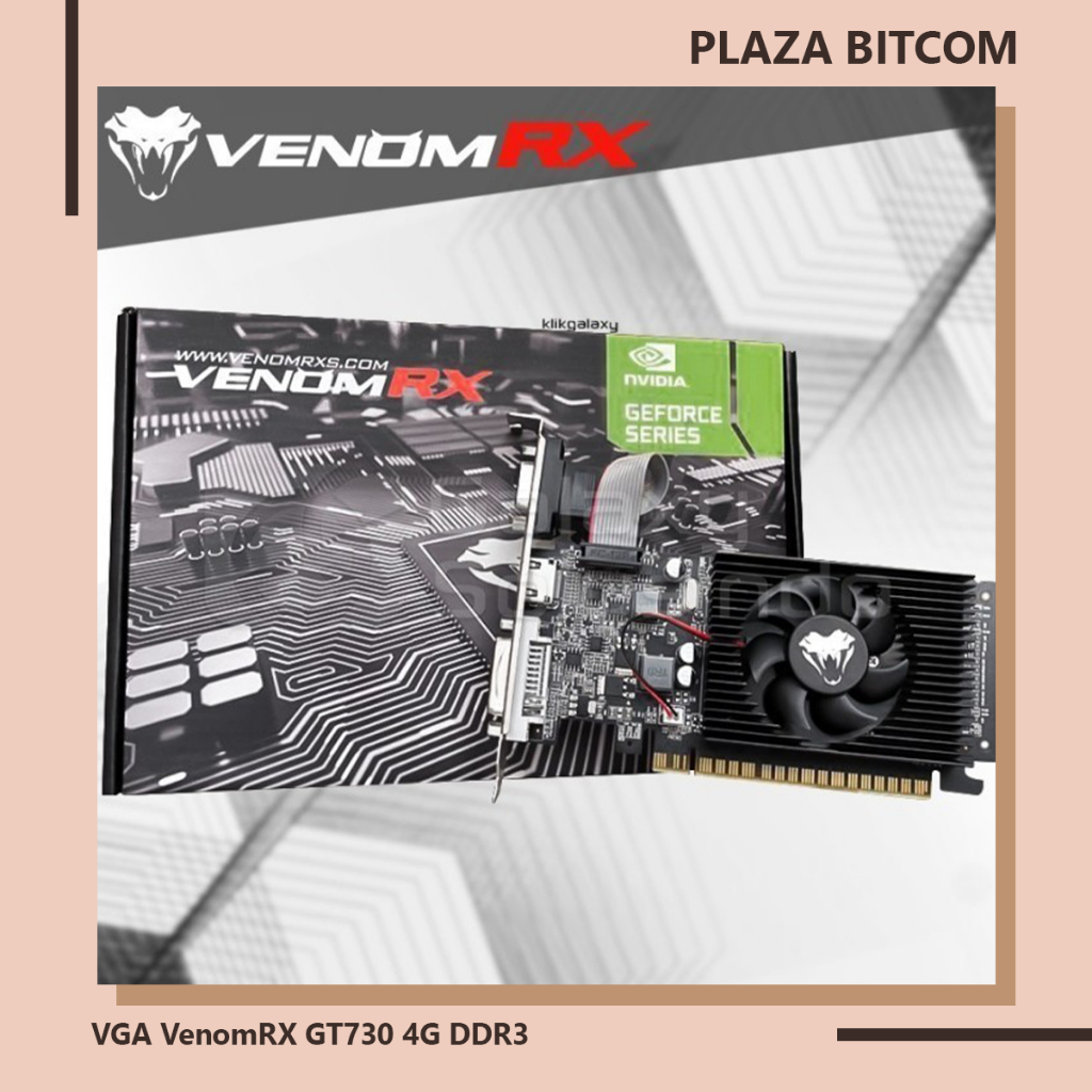 Jual VGA CARD VENOM RX GT730 - 4G GDDR3 | BITCOM PLAZA | Shopee Indonesia