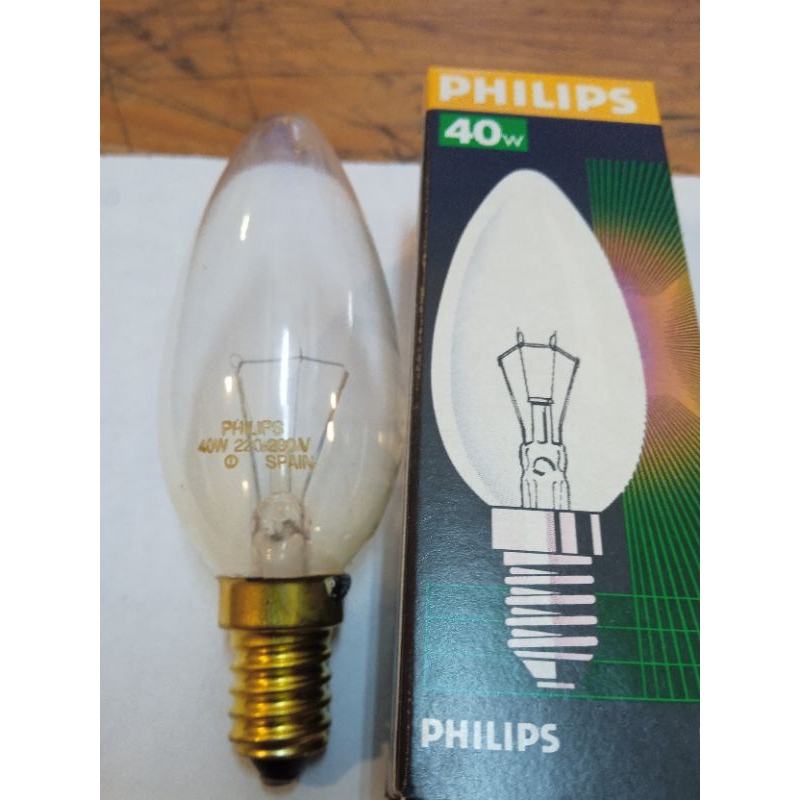 Jual lampu philips candle E14/40w 220-230v | Shopee Indonesia