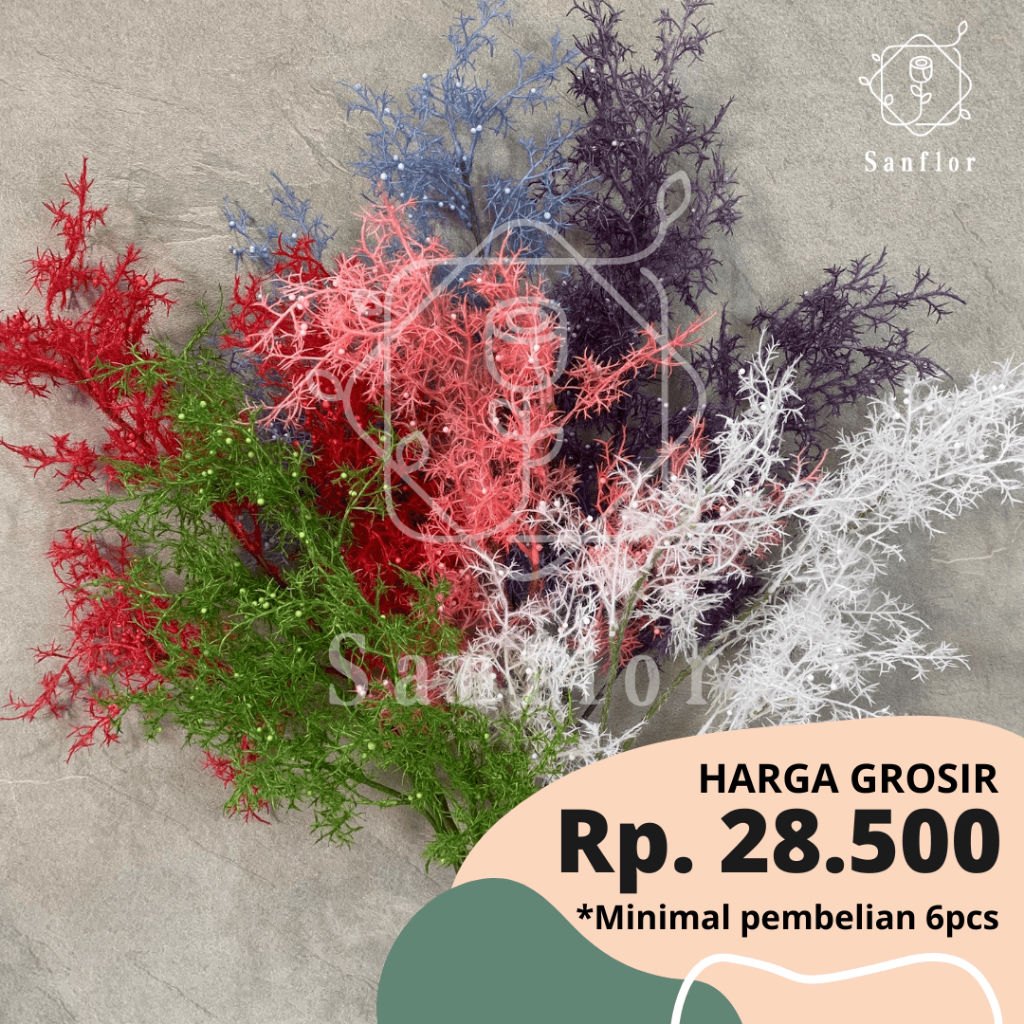 Jual SMOKE BUSH K4/ BUNGA ARTIFICIAL/ TANAMAN HIAS PLASTIK/ HIASAN ...