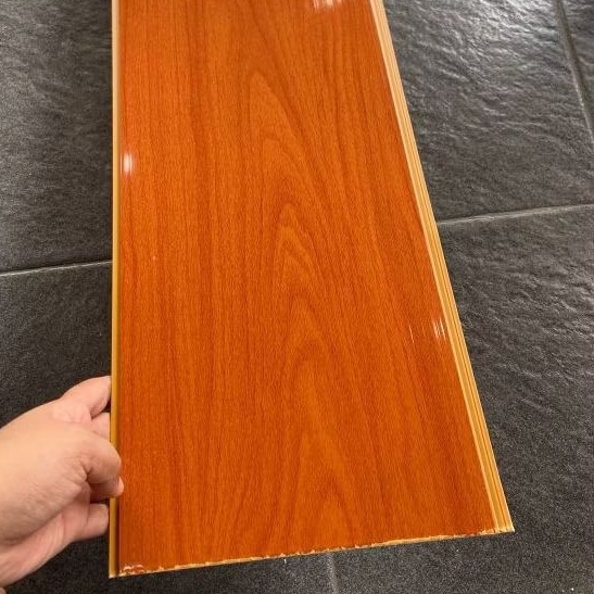 Jual Plafon pvc coklat motif serat kayu glossy SF 248 (PERLEMBAR ...