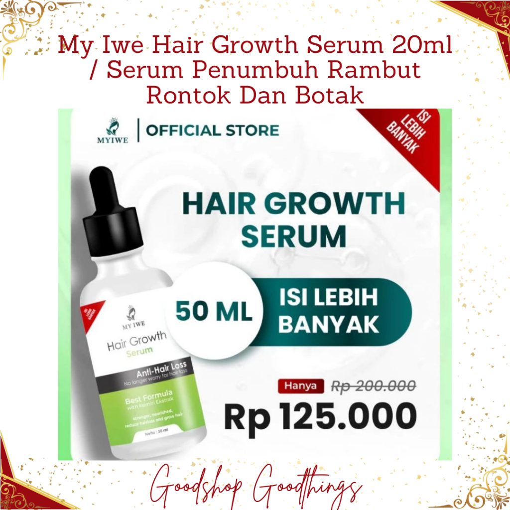 Jual My Iwe Hair Growth Serum 20 Ml / Serum Penumbuh Rambut Rontok Dan ...