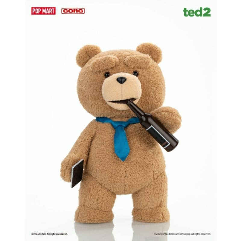 Jual (READY STOCK) POP MART x GONG Ted 2 Ted Action Plush Doll ...