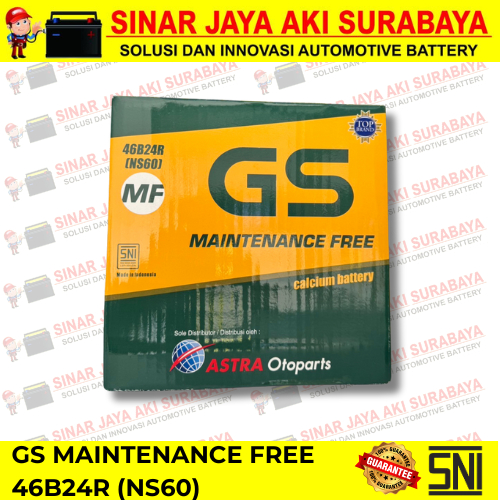 Jual Aki KERING GS MF ASTRA ORIGINAL NS60 Avanza/Veloz Feroza, Zebra, Taruna, Terios, Xenia, APV ...