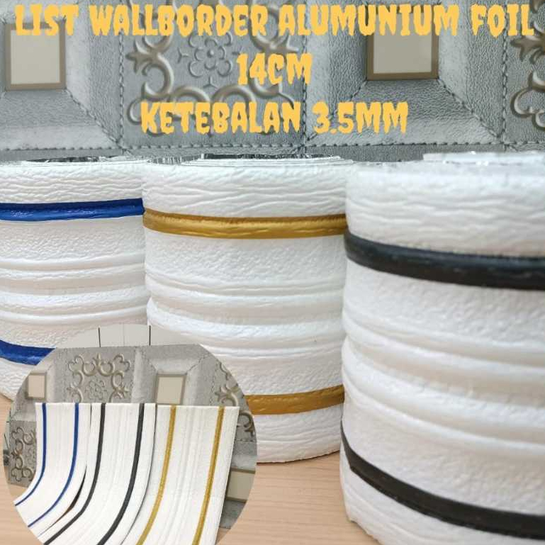 Jual VIP List Border Aluminium Foil 14cm Wallpaper List Dinding Unik ...