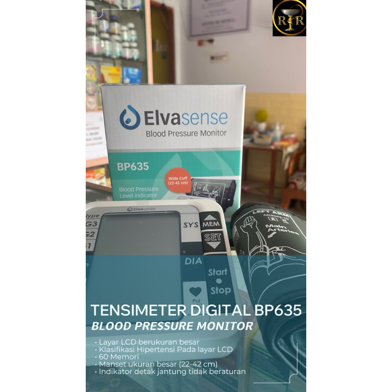 Jual Tensimeter digital elvasense BP635 | Shopee Indonesia