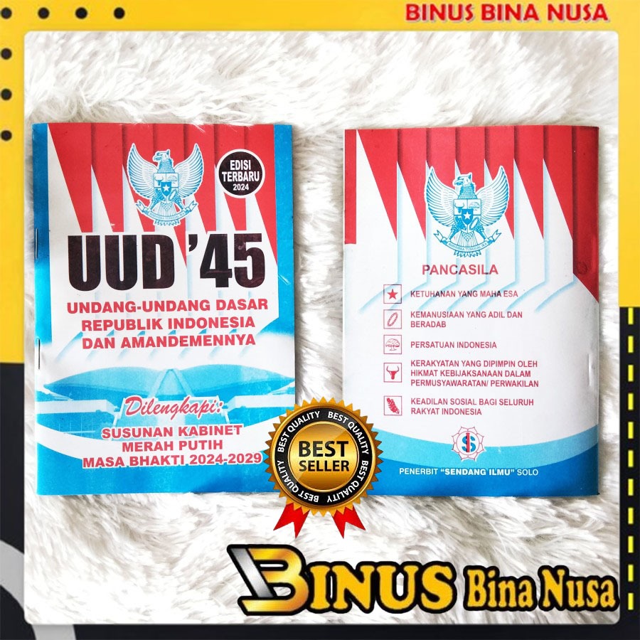 Jual Buku UUD 1945 Terbaru Kabinet Merah Putih - Buku Undang-undang ...