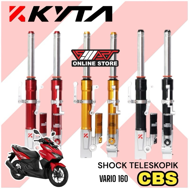 Jual SHOCK DEPAN TELESKOPIK KYTA HONDA VARIO 160 CBS ( COMBI BRAKE ...