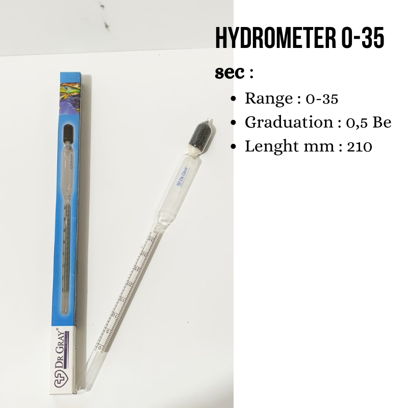 Jual TERMURAH DAN LARIS!! Hydrometer Alat Ukur Kadar Garam Baume Salino ...