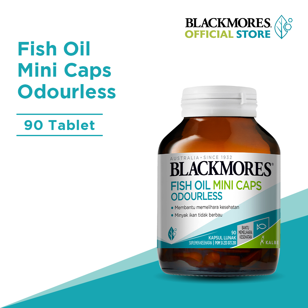 Jual Blackmores Fish Oil Mini Caps Odourless (90) | Shopee Indonesia