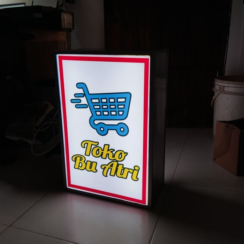 Jual Neon Box Banner Backlite Custom | Shopee Indonesia