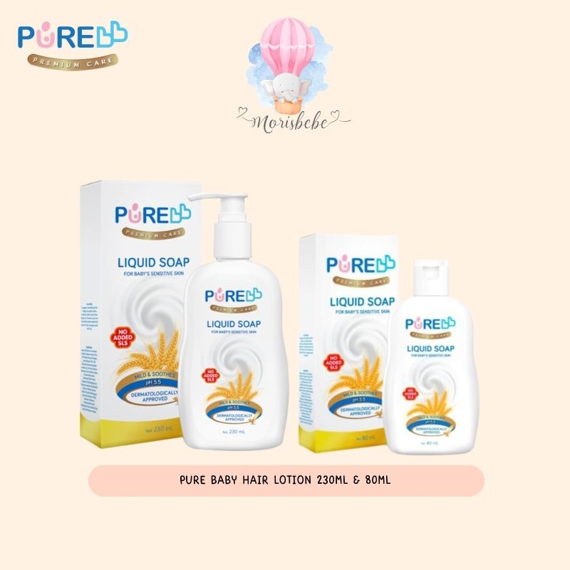 Jual PURE BABY LIQUID SOAP 80ML & 230ML | Shopee Indonesia
