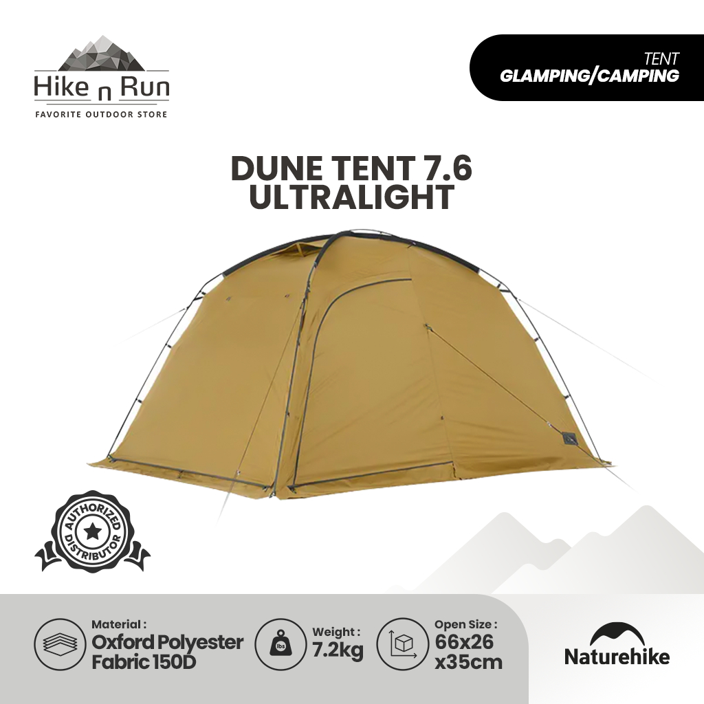 Jual Naturehike Tenda Camping Dune 7.6 Upgrade One Room and One Hall Camping Tent CNH22ZP028 ...