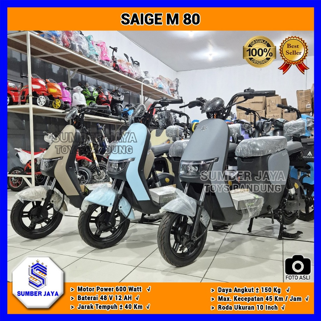 Jual Sepeda Listrik Saige M80 Pro NFC ORIGINAL 48V 600W Terbaru ...