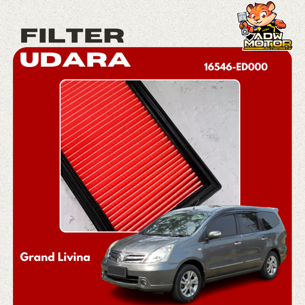 Jual Filter Udara ( Air Filter ) Nissan Grand Livina / X-Gear / Evalia ...