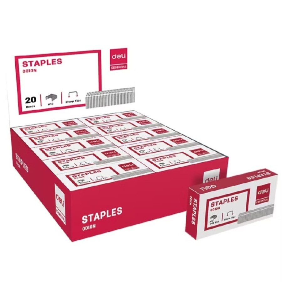 Jual ISI STAPLES DELI 0010N HD-10 GROSIR 1BOX ISI 20 KOTAK KECIL ...