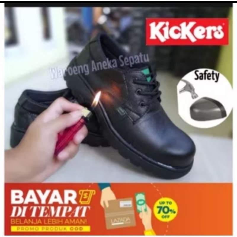 Jual sepatu sefety pria sepatu kerja berat proyek lapangan pabrik ...